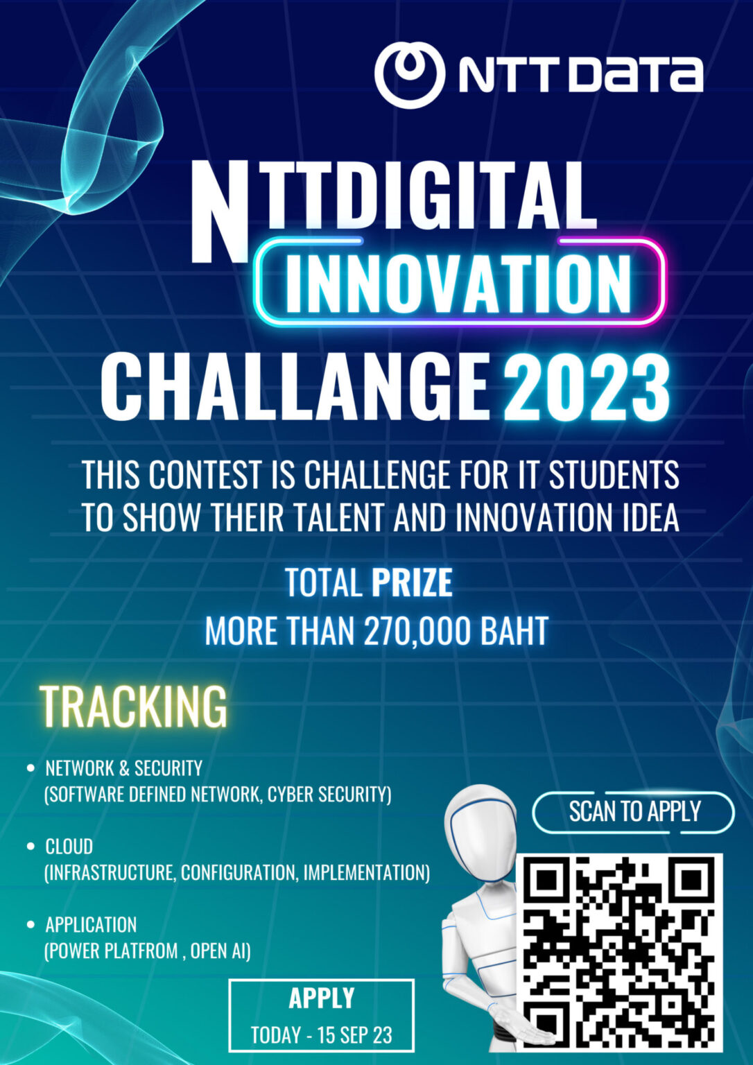 NTT เชิญชวนนิสิต นักศึกษา เข้าร่วมแข่งขันด้านไอทีครั้งยิ่งใหญ่ "NTT Digital Innovation Challenge ...
