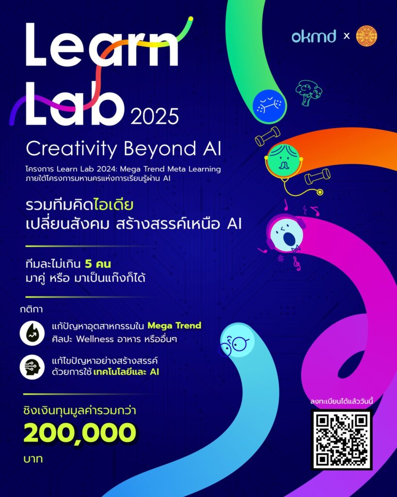 OKMD ร่วมกับ ม.ธรรมศาสตร์ จัดโครงการ Learn Lab 2024 : Mega Trend Meta Learning เสริมความรู้ ...